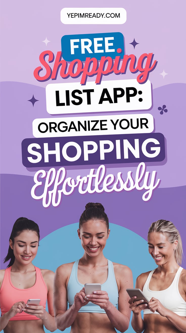Free Shopping List App - YepImReady.com
